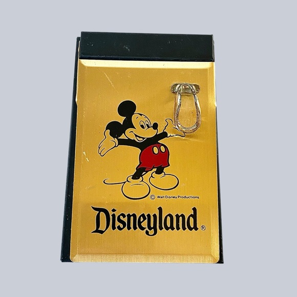 Disney | Office | Vintage Disneyland Mickey Mouse Memo Pad With Pen ...